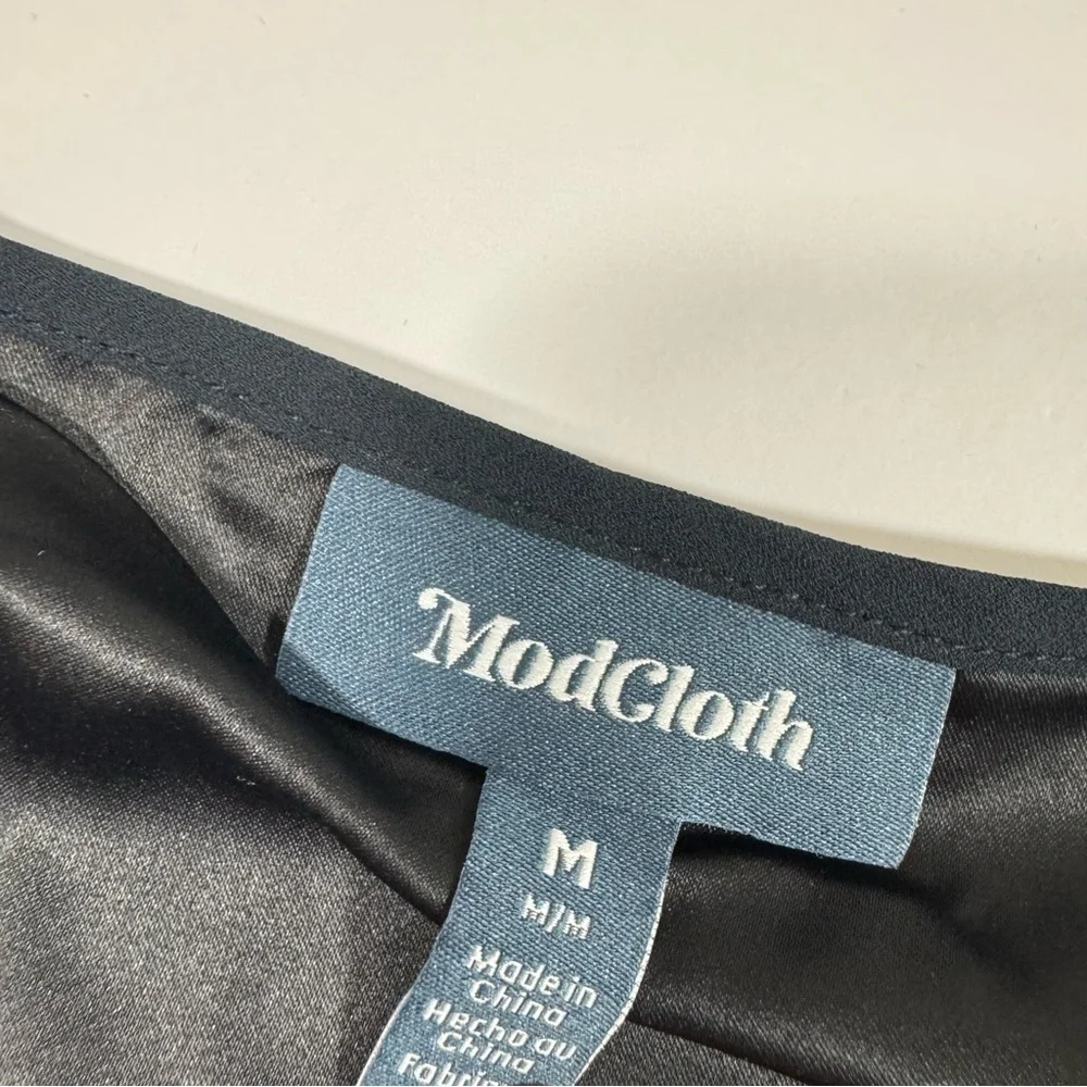 Modcloth | Dresses | New Modcloth After The Aria Shift Dress Black ...